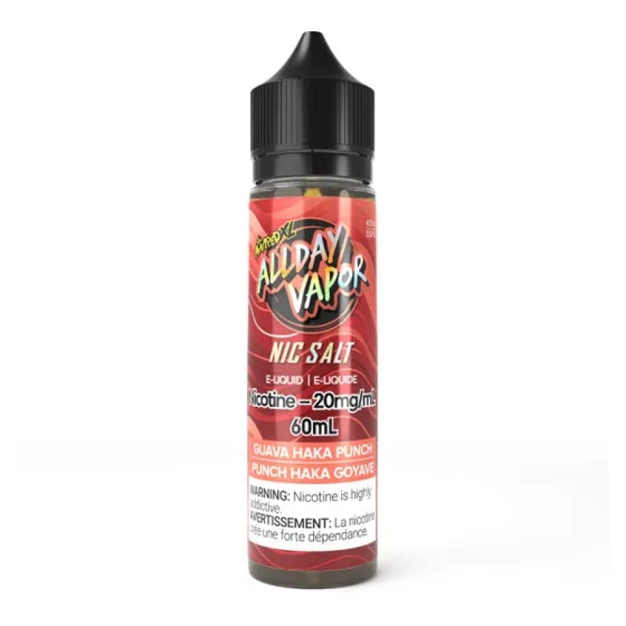 Allday Vapor Amped 60ml Salt Nic Guava Haka Punch 20mg - Vanilla Vape